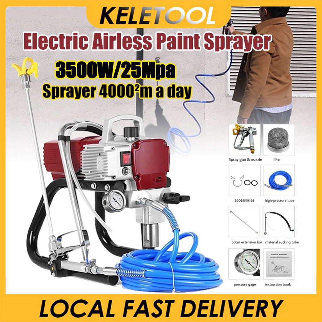 Jual 3500W Airless Paint Sprayer Alat Semprot Cat Tanpa Mesin Cat Spray ...