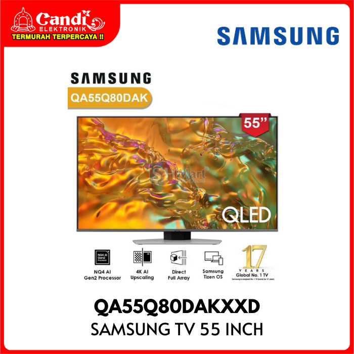 Jual TV SAMSUNG 55Q80D - HDR 4K SMART TV QLED 55'INCH QA55Q80DAKXXD QA55Q80D | Shopee Indonesia