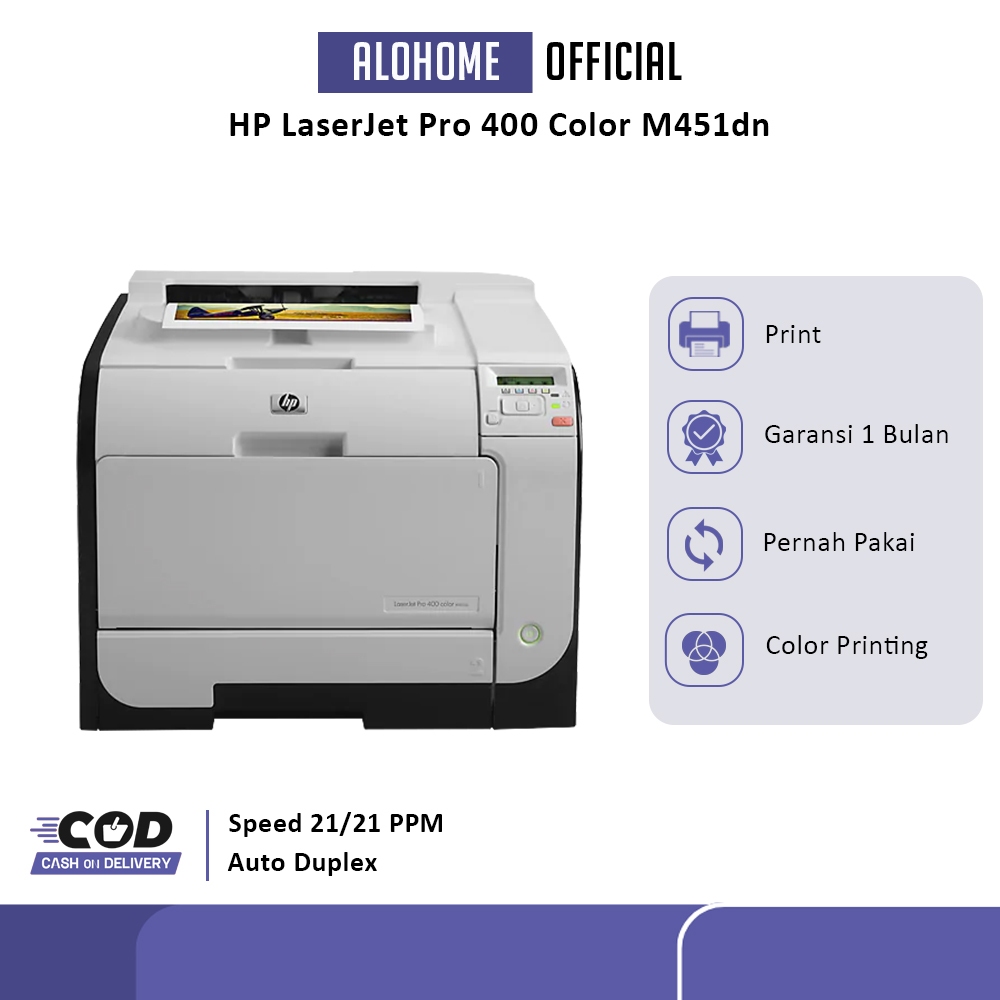 Jual HP LaserJet Pro 400 Color M451dn Auto Duplex | Shopee Indonesia