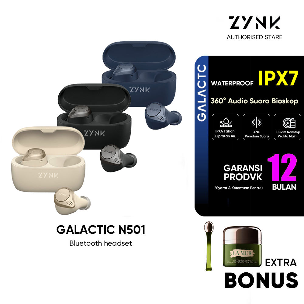 Jual ZYNK Galactic N501 Headset Bluetooth True Wireless Earphone TWS Mini Earbuds Sports Headset ...