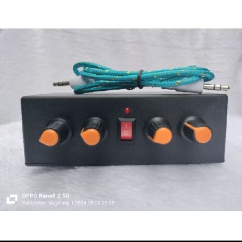 Jual power mini 4 potensio 5 volt (free kabel aux) | Shopee Indonesia