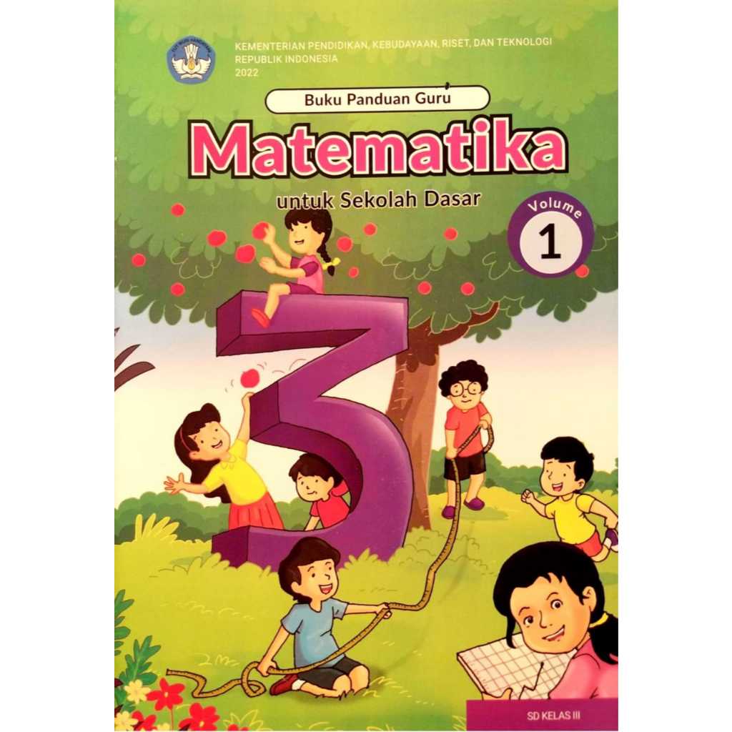 Jual Buku Panduan Guru Matematika SD Kelas 3 III Volume 1 Belajar Bersama Temanmu BG Kurikulum ...