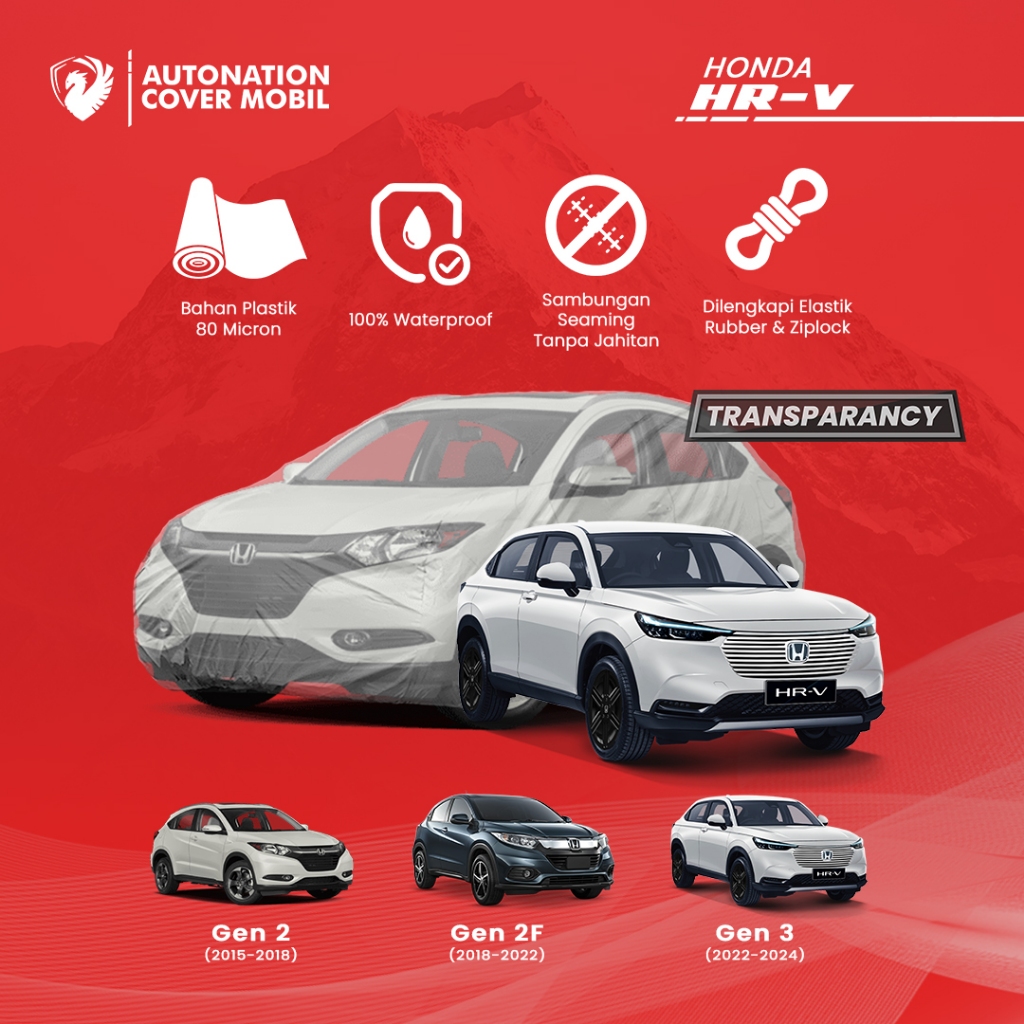Jual Autonation Garage - Cover Mobil Honda HRV Transparancy | Shopee ...