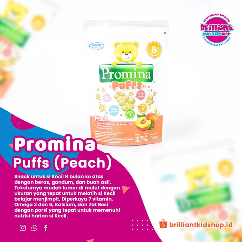 Jual Promina puffs makanan bayi/cemilan bayi | Shopee Indonesia