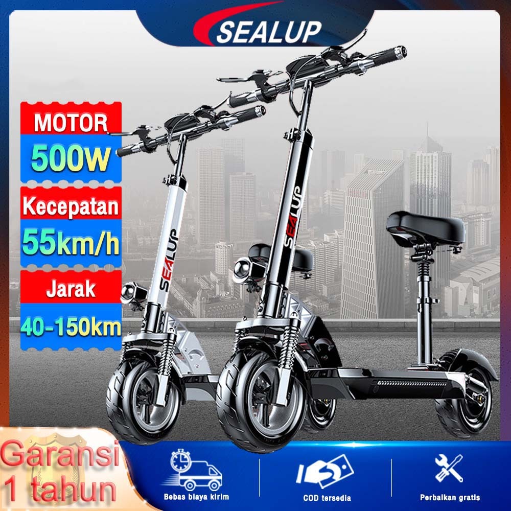 Jual Electric scooter dewasa 500W Skuter listrik lipat 36V/48V SEALUP ...