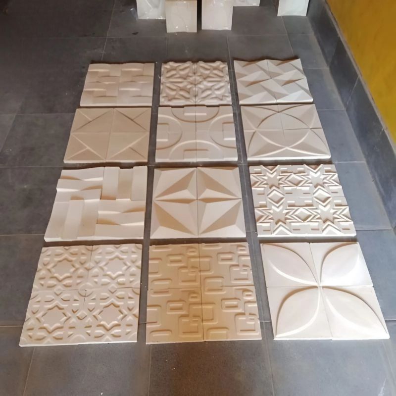 Jual Wall Panel 3D Beton Motif Timbul 20x20cm Tahan Air - Hiasan ...