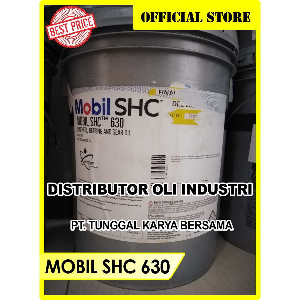 Jual MOBIL SHC 630 ( Oli Sintetik Gear ISO VG 220 - Redy Stock ...