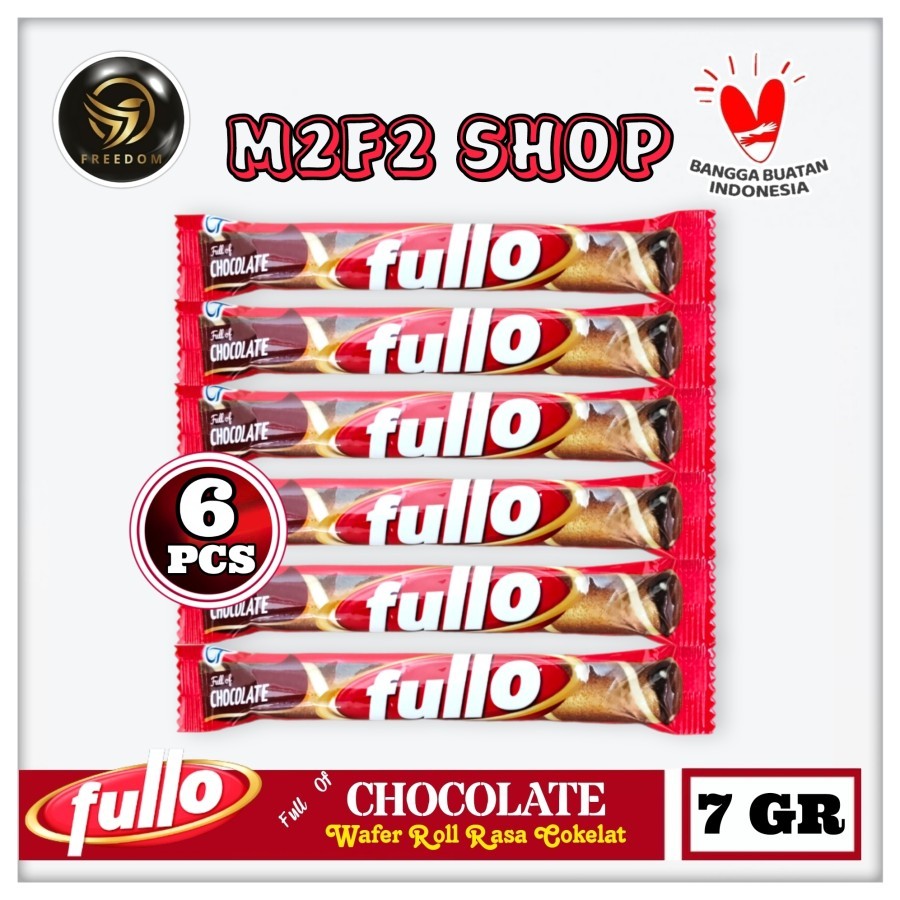 Jual Fullo Wafer Stik Roll Krim Full Of Chocolate | Cokelat Original ...