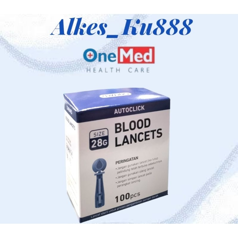 Jual BLOOD LANCET ONEMED 28G 1 BOX | Shopee Indonesia