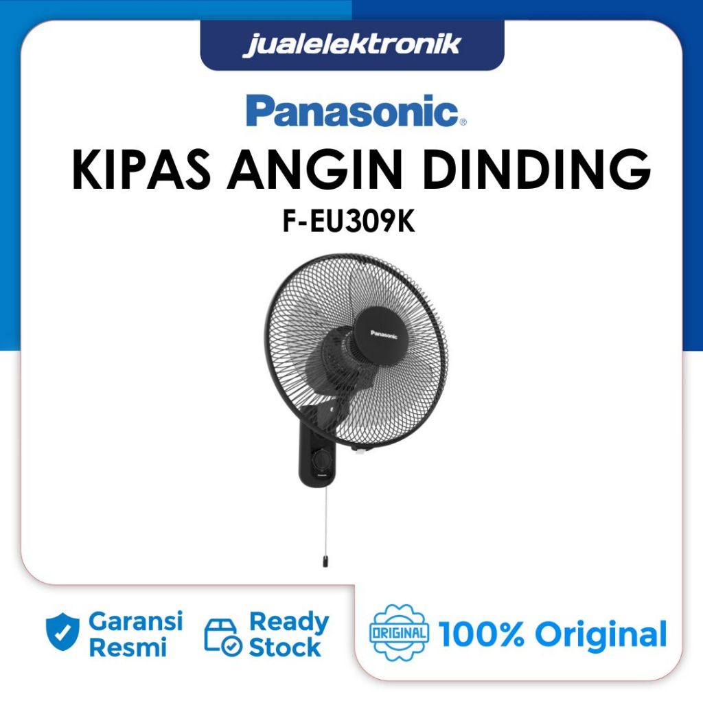 Jual Panasonic F-EU309K – Kipas Angin Dinding Wall Fan 12 inch Hitam ...