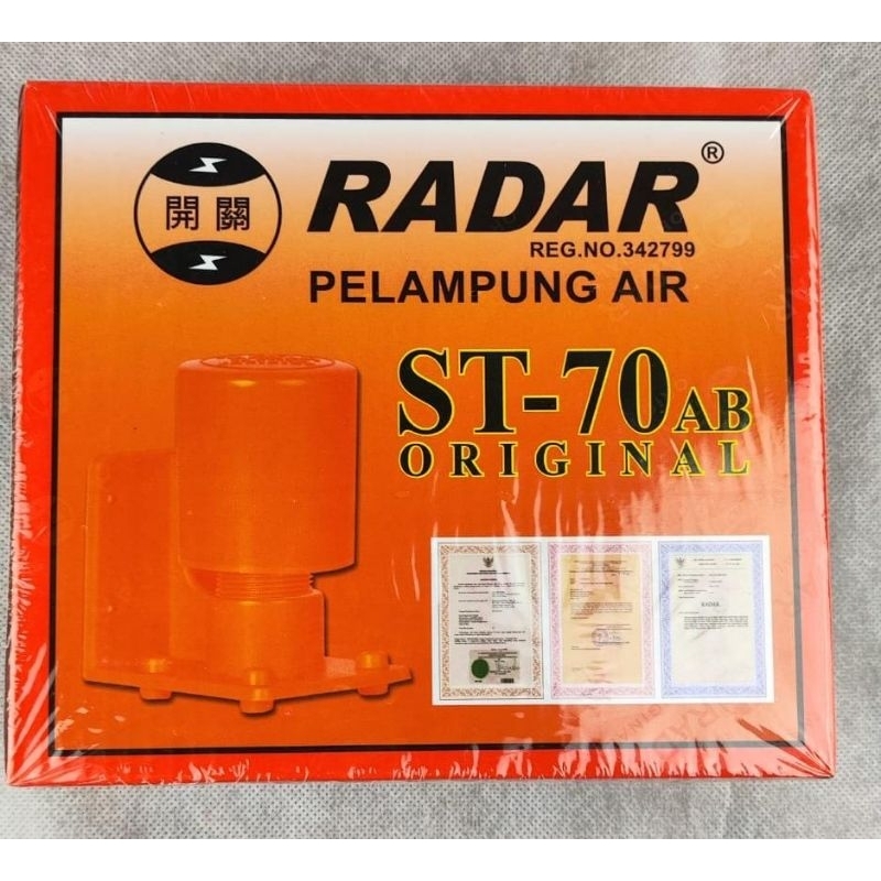Jual RADAR ORANGE ST 70 ORIGINAL PELAMPUNG AIR OTOMATIS TANDON | Shopee ...