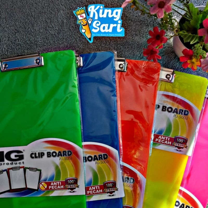 Jual CLIPBOARD/PAPAN CLIP/CLIPBOARD POLOS/CLIP BOARD WARNA WARNI ...