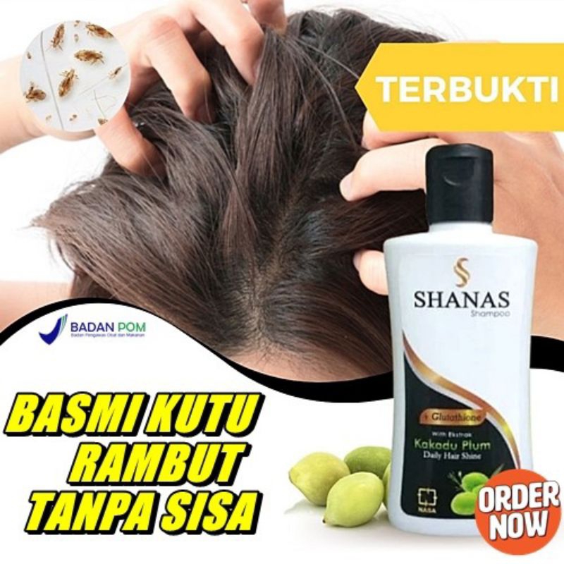 Jual shampo shanas anti kutu shampo pembersih kutu anti ketombe ...