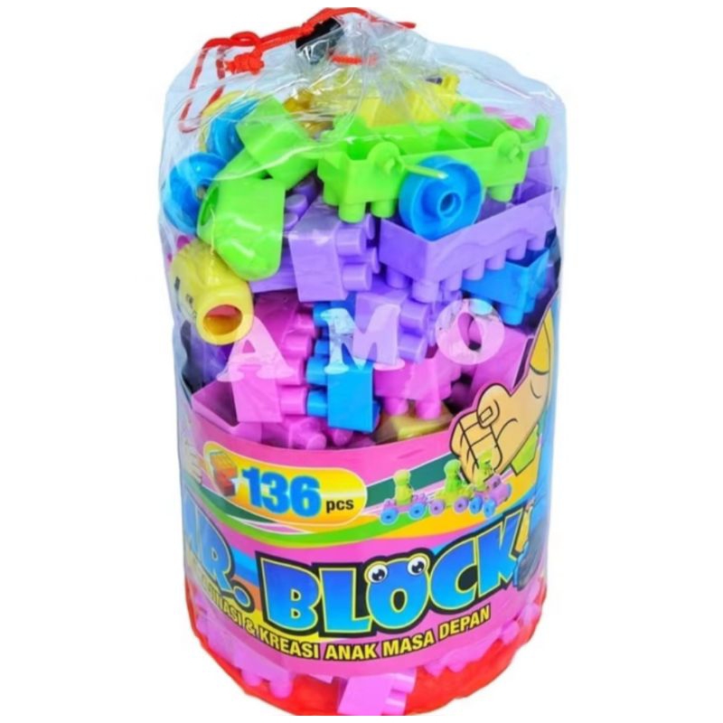 Jual Mainan Lego Block Besar Isi 136 pcs Murah Brick Puzzle Blok Susun ...