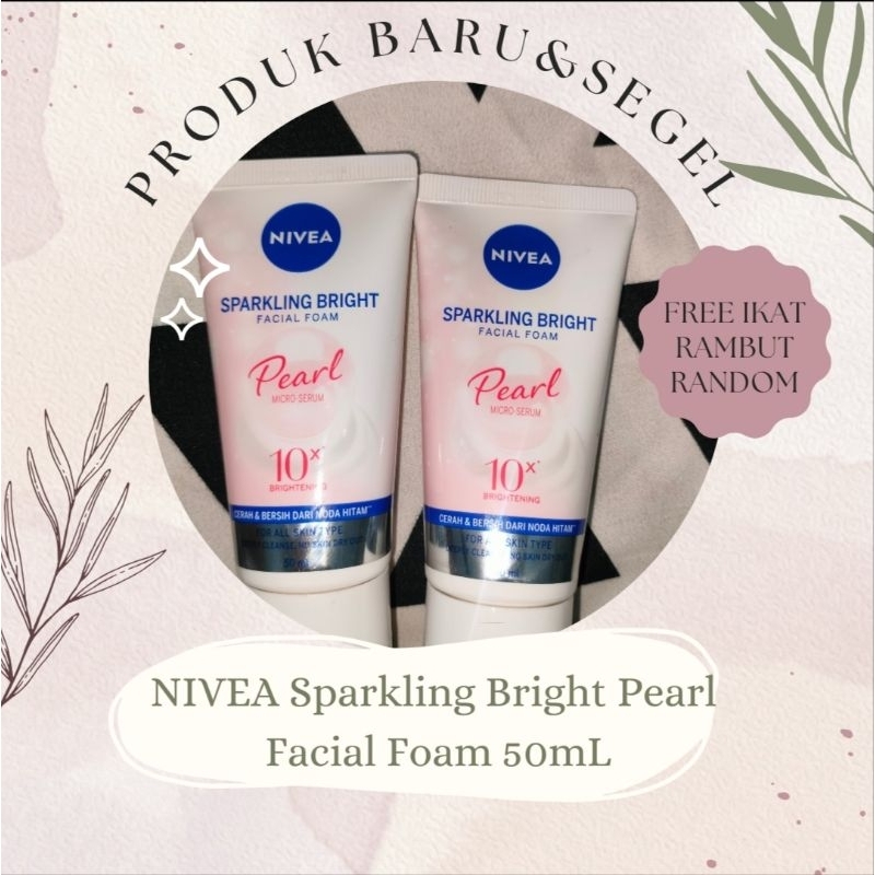 Jual New Nivea Sparkling Bright Pearl Facial Foam/Sabun Cuci Muka 50ml ...