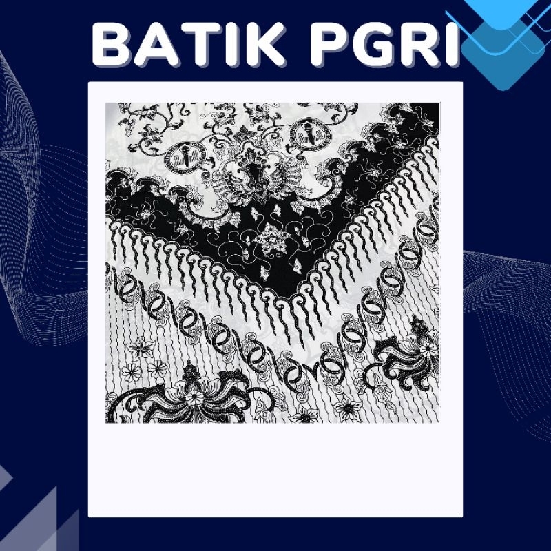 Jual KAIN BATIK NASIONAL SERAGAM PGRI MOTIF KUSUMA BANGSA PER 2.25 ...