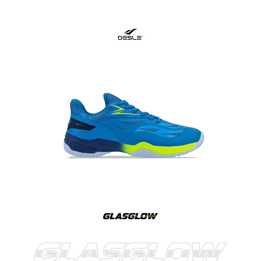 Jual Desle Sepatu Badminton Glasglow Biru Citrun | Shopee Indonesia