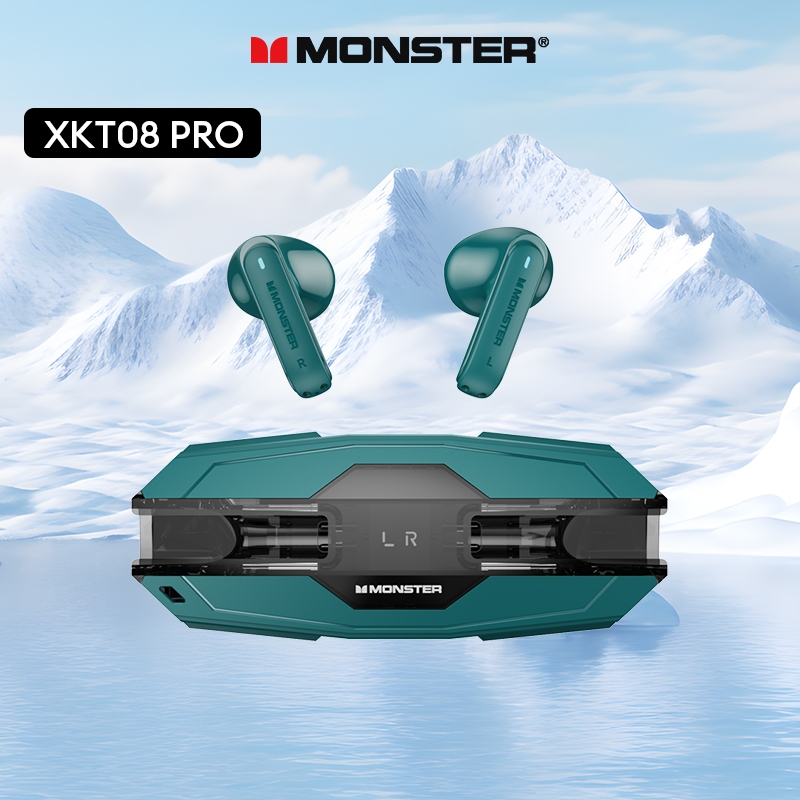 Jual Monster XKT08 PRO TWS Headset Bluetooth V5.4 Gaming Earphone ...