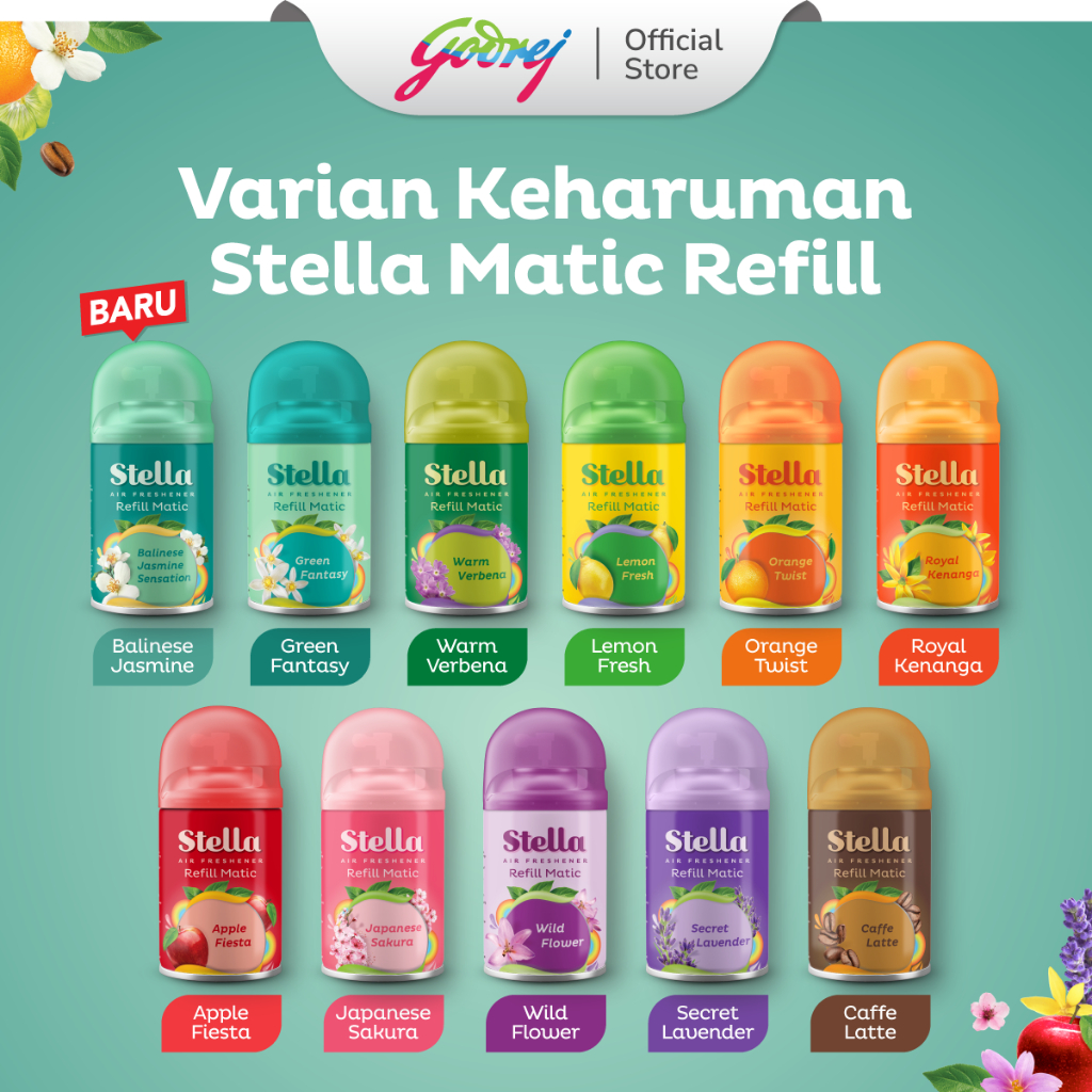Jual Stella Refill Matic Balinese Jasmine Sensation 160ml x 3 - Pengharum Ruangan Otomatis ...