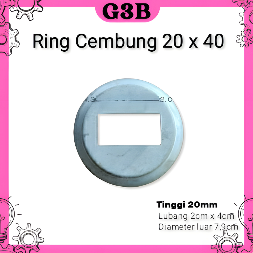 Jual ring bulat pipa hollow 2x4 kaki ring cembung ornamen pintu pagar ...