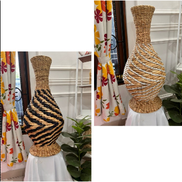 Jual Guci Anyaman Enceng Gondok Rotan Vas Rotan Rattan Rottan Vas Bunga ...