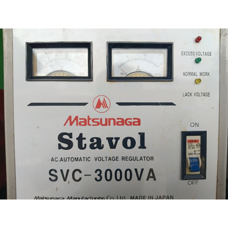 Jual stavol stabilizer matsunaga 3000watt made in japan | Shopee Indonesia