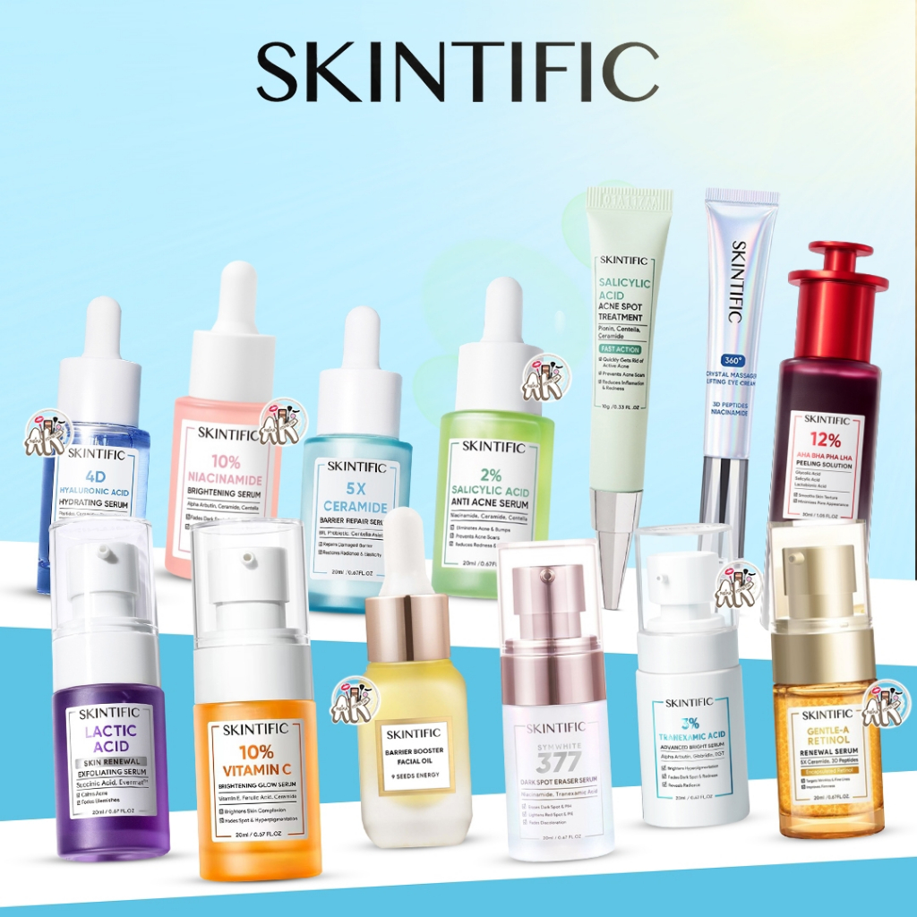 Jual SKINTIFIC SKINCARE SERIES ( FACE SERUM 20ML / EYE SERUM ) | Shopee ...