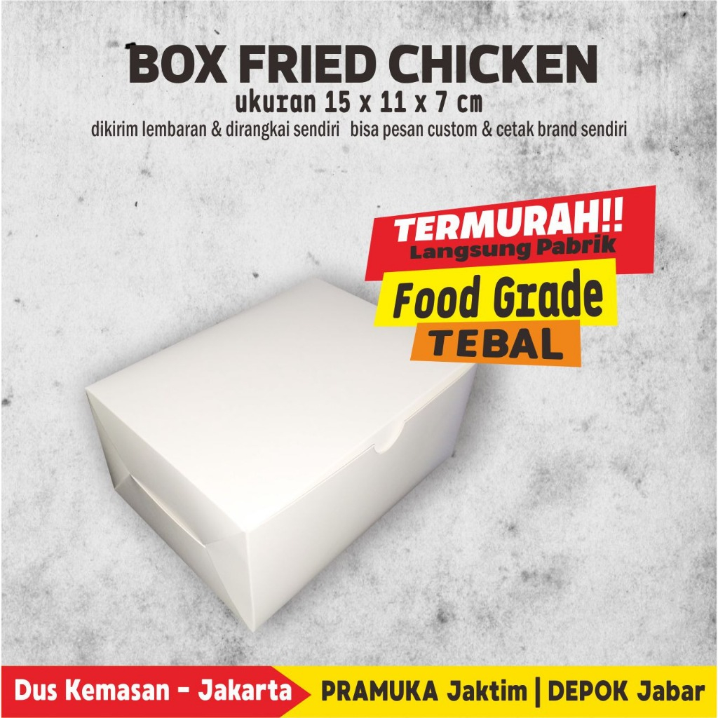 Jual Box Snack Polos 15 x 11 x 7 cm Ivory Foodgrade | Shopee Indonesia