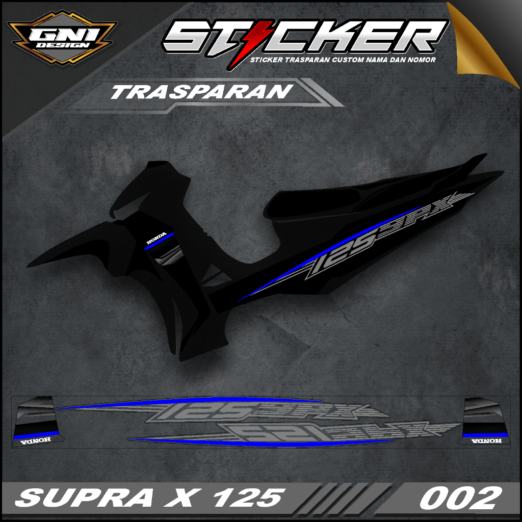 Jual STRIPING HONDA SUPRA X 125 2008-2018 VARIASI-STRIPING HONDA SUPRA ...