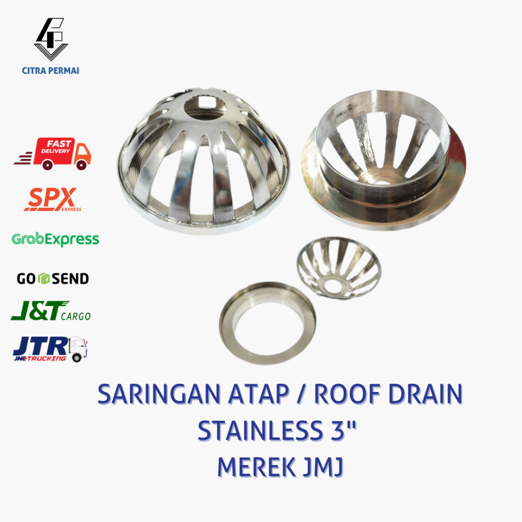 Jual ROOF DRAIN SARINGAN ATAP STAINLESS 3"INCH MEREK JMJ | Shopee Indonesia