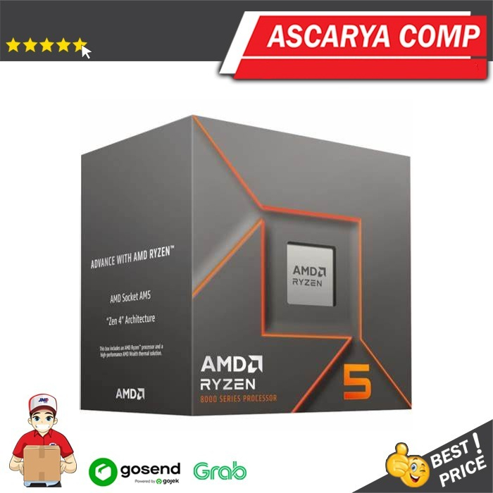 Jual Processor AMD Ryzen 5 8400F 4.2Ghz Up To 4.7Ghz Cache 16MB 65W AM5 ...