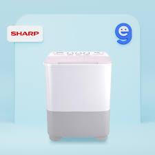Jual Mesin cuci sharp ES-T70MW LG PK 6,5 Kg 2 Tabung 70MW Twin Tube ...