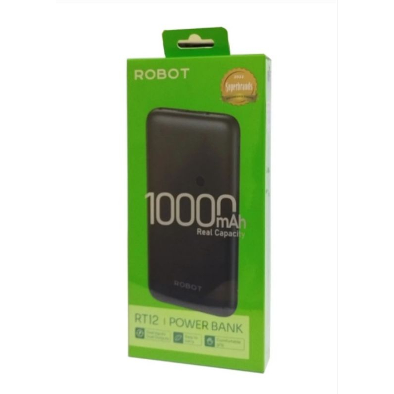 Jual POWER BANK ROBOT RT12 10.000 MAH Dual Input Type-C & Micro ...