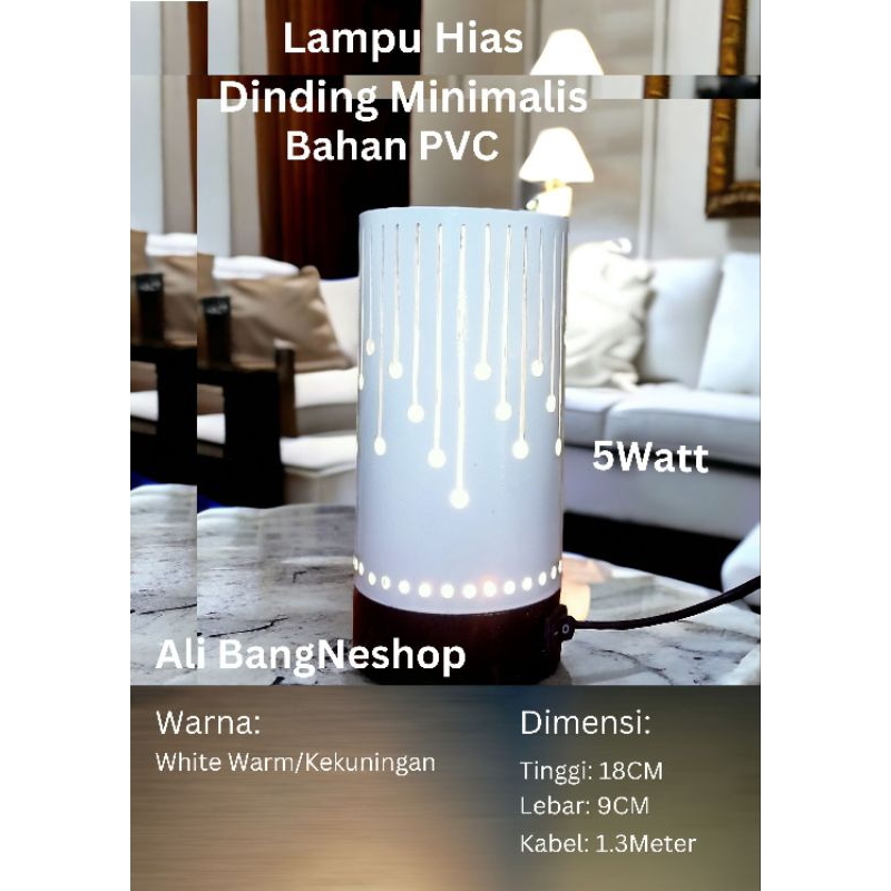Jual Lampu hias PVC tabung 5watt (white warm/kekuningan) | Shopee Indonesia