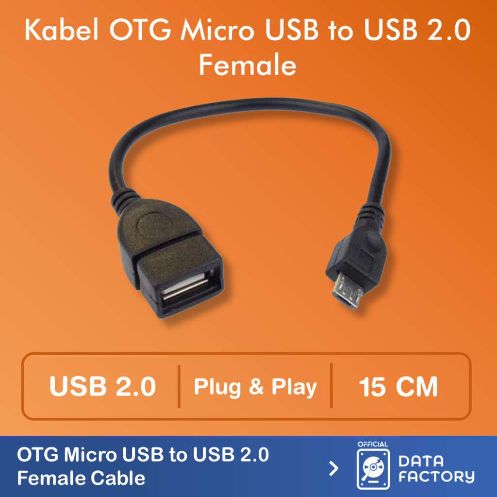 Jual Kabel OTG Micro USB to USB 2.0 Female / Cable OTG Micro USB to USB ...
