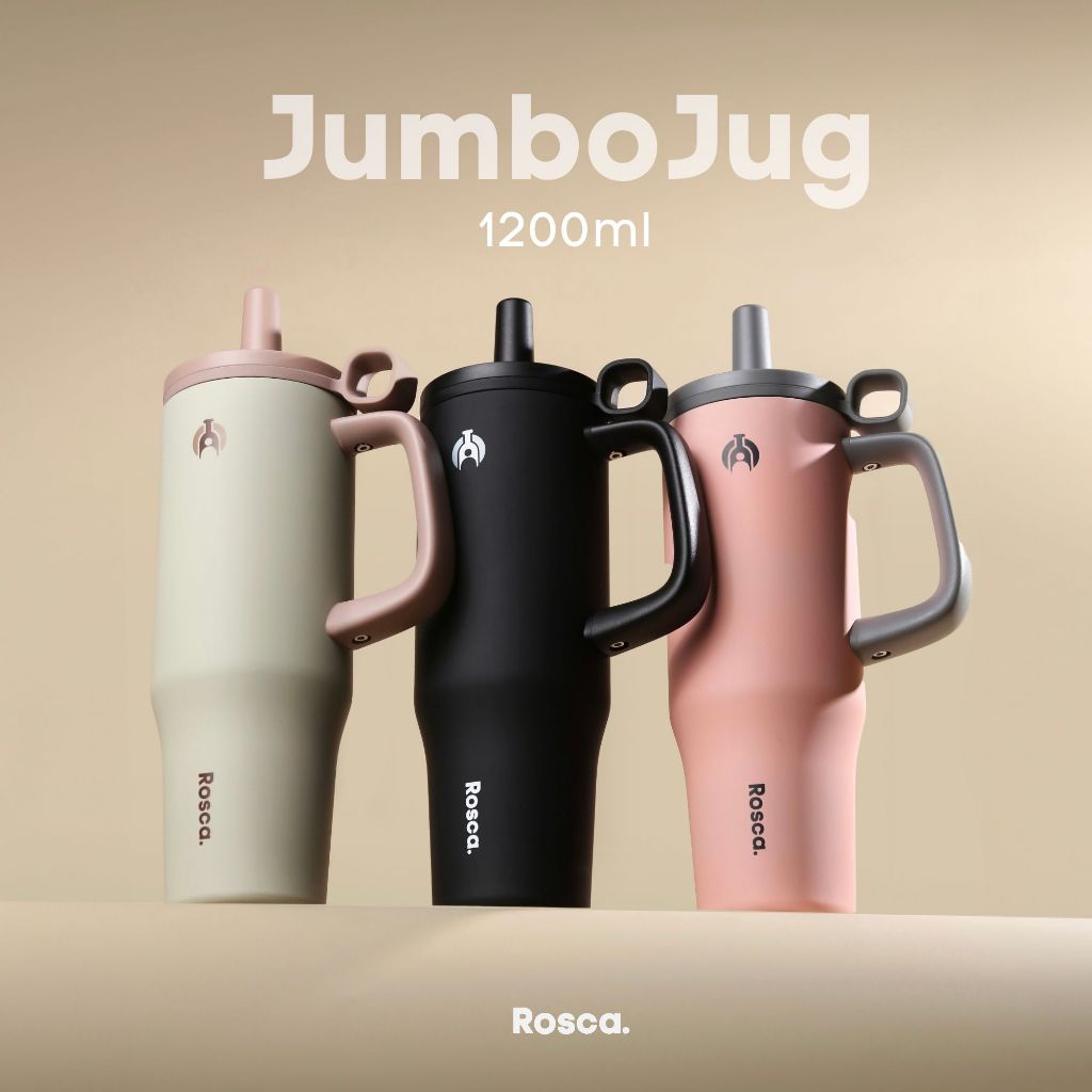 Jual Rosca JumboJug Tumbler Stainless 1.2 Liter Botol Minum 1200ml ...