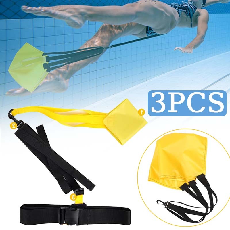 Jual 3pcs Resistance Band Parasut Swimming Training Resistance Band ...