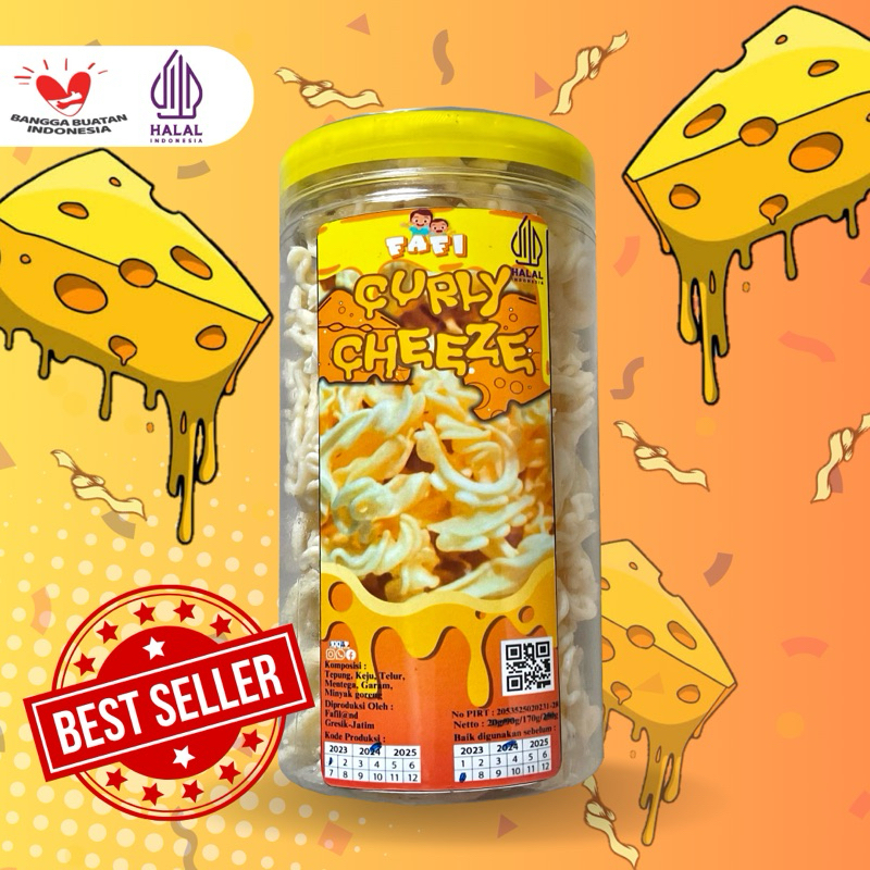 Jual Snack KEJU KERITING/CURLY CHEESE ORIGINAL FLAVOR KEMASAN TABUNG BY ...