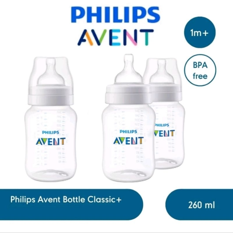 Jual Philips Avent Botol Classic 260 ML | Botol Susu Avent | Botol ...