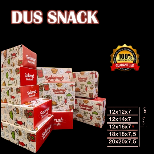 Jual Dus Kardus Box Kotak Snack Motif Uk 12x14 cm isi 50 Pcs Termurah ...