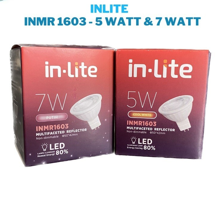 Jual Inlite Lampu MR16 5 Watt 7 Watt Spotlight Halogen In-Lite INMR1603 ...