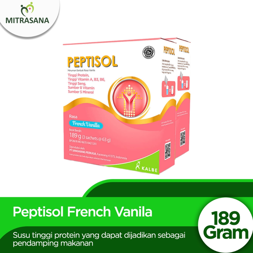 Jual Bundle 2 Box Peptisol (1 Box isi 3 Sachet) - Susu Tinggi Protein ...