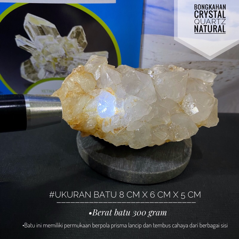 Jual Bongkahan Crystal Quartz Natural L44 atau Batu Kristal Alam atau ...