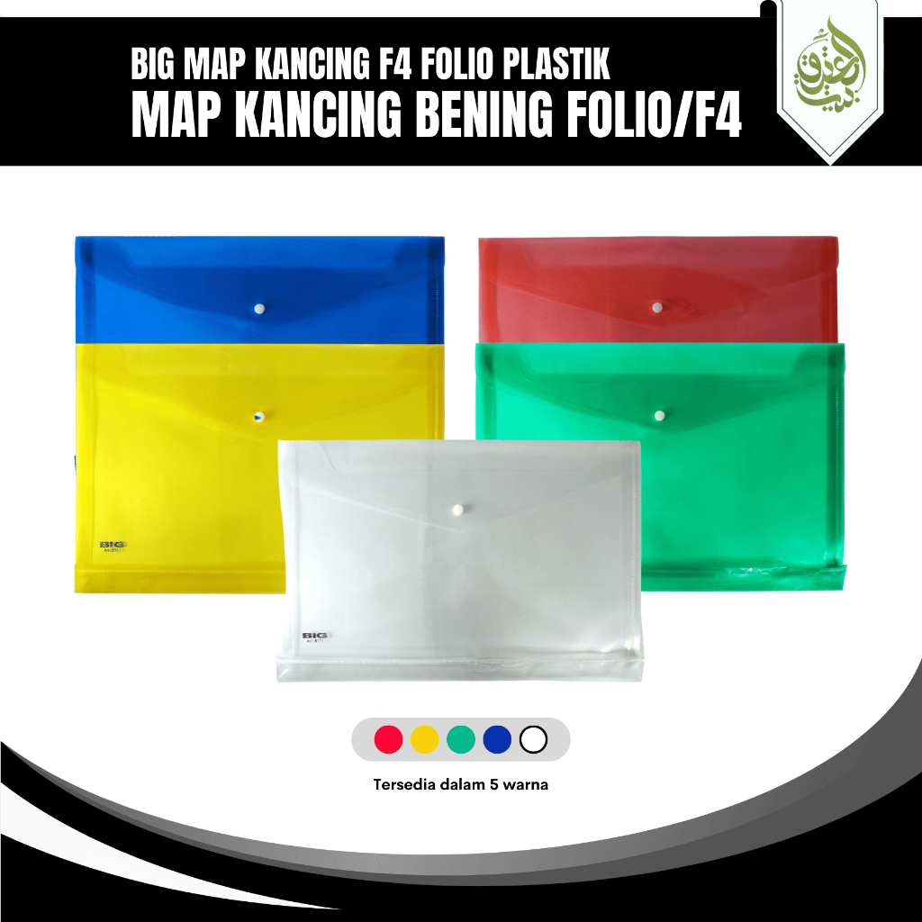 Jual BIG Map Kancing Plastik Warna Transparant Dokumen F4/ Folio [PCS] | Shopee Indonesia