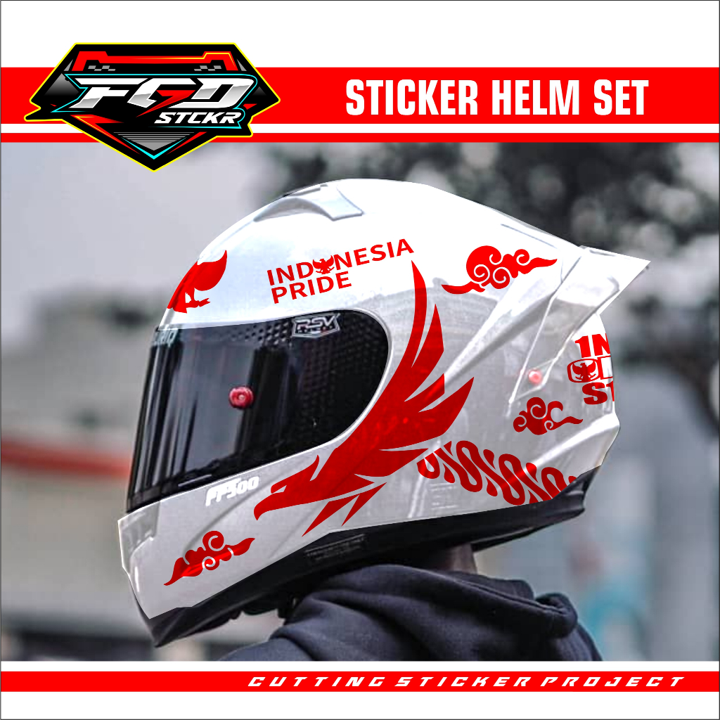 Jual STIKER HELM - CUTTING STIKER INDONESIA PRIDE GARUDA SET UNTUK HELM ...
