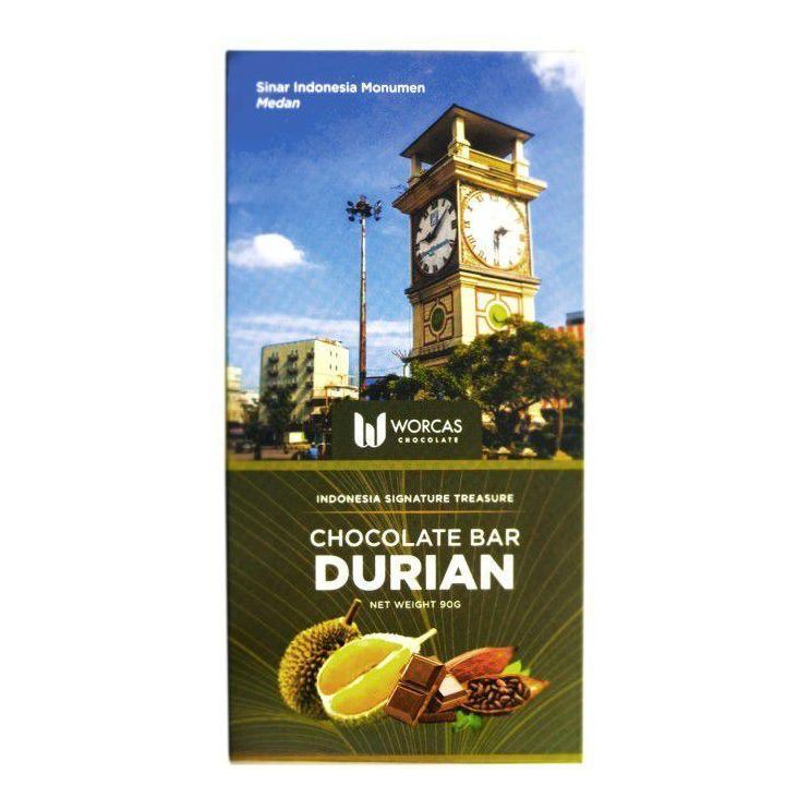 Jual Worcas Chocolate Bar Dark Chocolate Durian Cokelat Coklat Netto 90 ...
