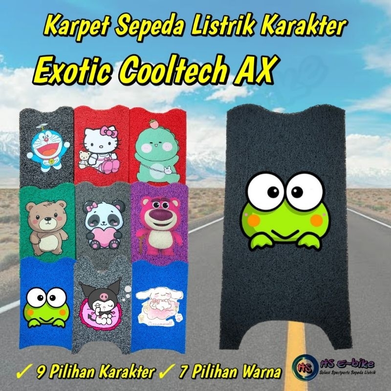 Jual Karpet Sepeda Listrik Karakter Exotic Cooltech AX | Shopee Indonesia