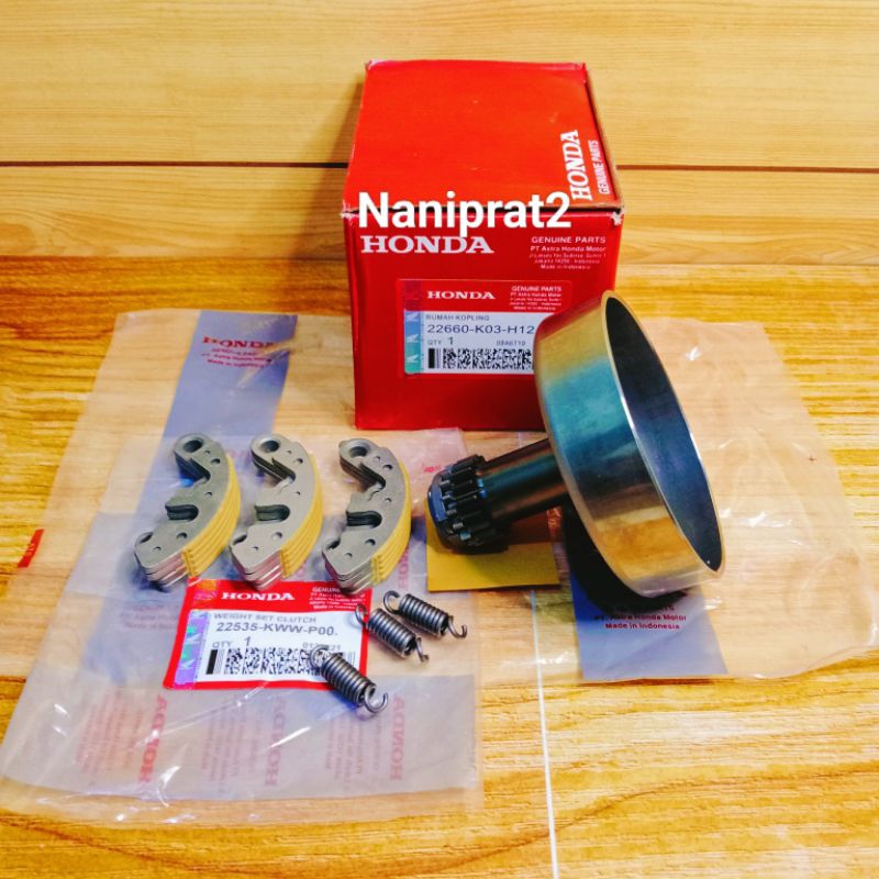 Jual Lonceng Otomatis K03 + Kampas Ganda Honda Revo fi/Revo fit fi injeksi/Blade new fi | Shopee ...