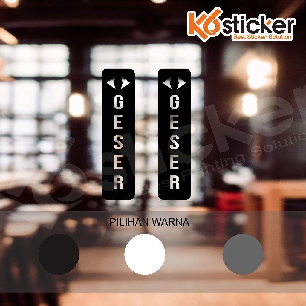 Jual Stiker Pintu Geser Kaca Cafe Resto Kantor Sign Stiker Cutting ...