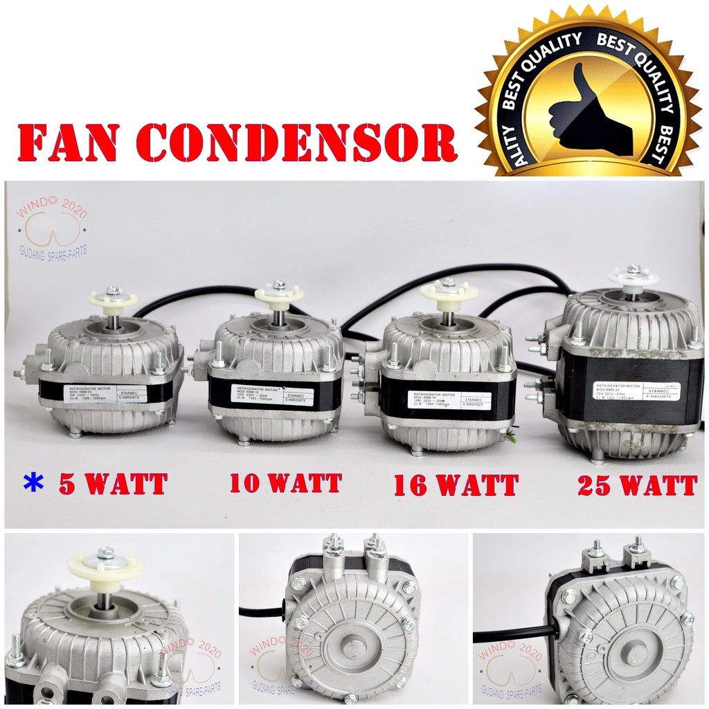Jual BARU Fan motor condensor showcase 5 - 10 - 16- 18 - 25 Watt ...